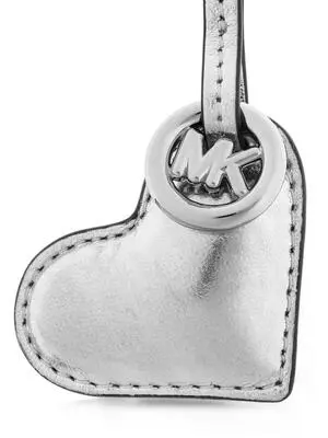 Michael Kors Metallic Puffy Heart Leather Bag Charm