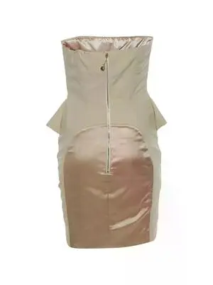Elisabetta Franchi Bow Peplum Midi Dress