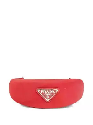 Prada Re-nylon Triangle Logo Padded Headband