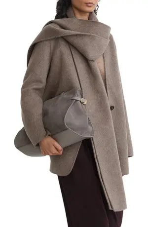 REISS Lori Scarf Wool Blend Coat