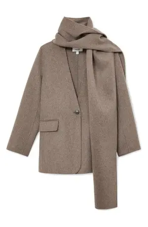 REISS Lori Scarf Wool Blend Coat