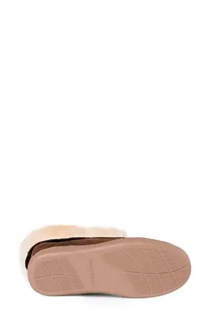 Minnetonka Genuine Shearling Ankle Boot Slipper