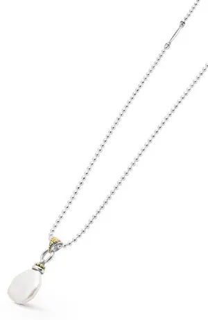 Lagos Luna Baroque Pearl Pendant Necklace