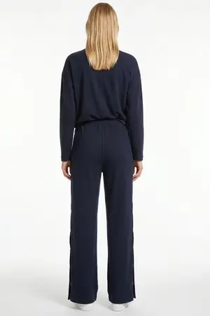 EXQUISE Chevi Side Button Knit Pants