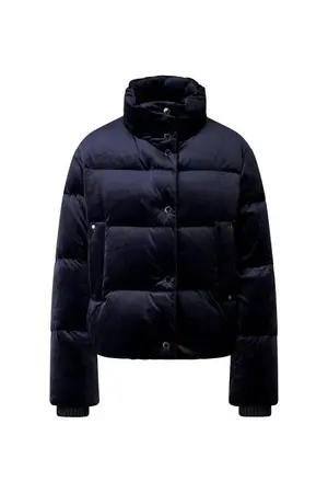 Bogner Oliva Velvet Down Jacket Navy