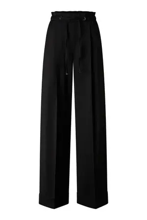 Bogner Elfy Virgin Wool Pleated Pants - Black