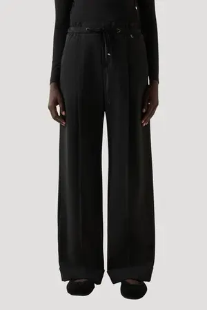 Bogner Elfy Virgin Wool Pleated Pants - Black