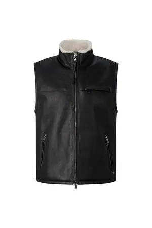 Bogner Rosso Lambskin Vest - Black