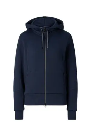 Bogner Nada Cotton Hoodie Jersey Jacket - Navy