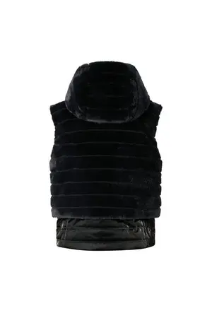 Bogner Manda Faux Fur Down Vest - Black