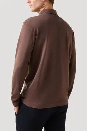 Bogner Bailey Polo Long-sleeved Top - Brown