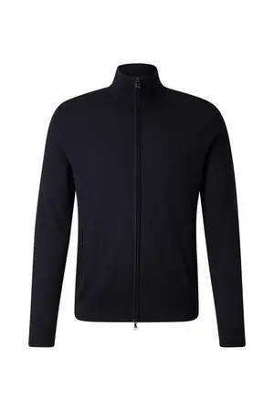 Bogner Oscar Virgin Wool Knit Jacket - Navy