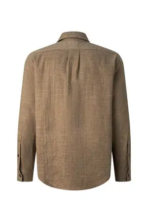 Bogner Heiko Virgin Wool Shirt - Brown