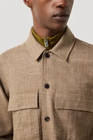 Bogner Heiko Virgin Wool Shirt - Brown