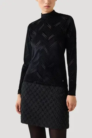 Bogner Cherie Velvet Long-sleeve Top