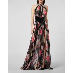 Philipp Plein Long Dress Vittoria Flowers