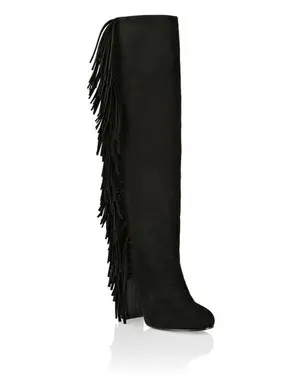 Philipp Plein Boots High Heels High Signature - Black