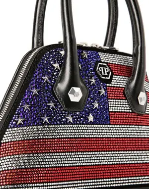 Philipp Plein Majestic Handbag American Flag Small