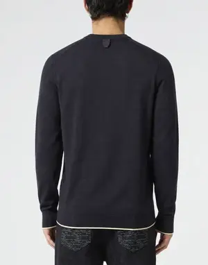 BILLIONAIRE Pullover Round Neck Ls Crest