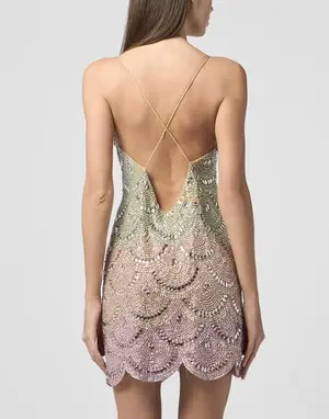 Philipp Plein Mini Dress Waves