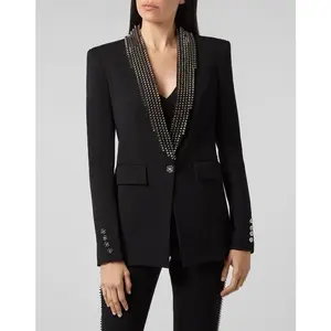 Philipp Plein Blazer Studs - Black