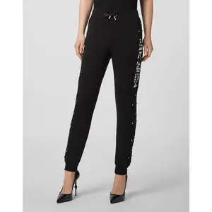 Philipp Plein Jogging Trousers Net Crystal Touch Fringe