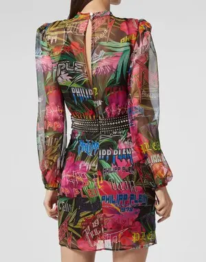 Philipp Plein Short Dress Jungle Rock