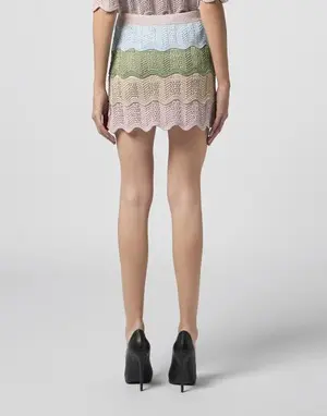 Philipp Plein Mini Skirt Color Wave - Multicolor