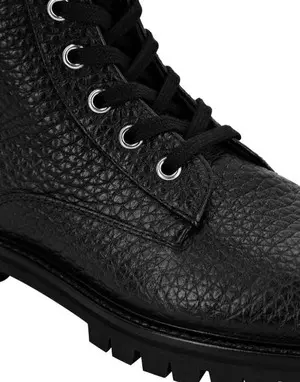 Philipp Plein Leather Boots Low Flat Stars Studs