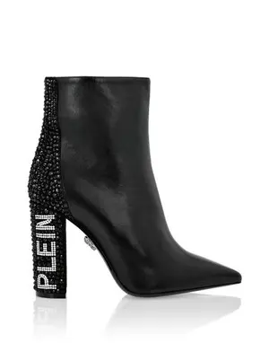 Philipp Plein Boots High Heels Mid Crystal Plein
