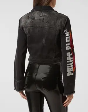 Philipp Plein Denim Jacket Flame