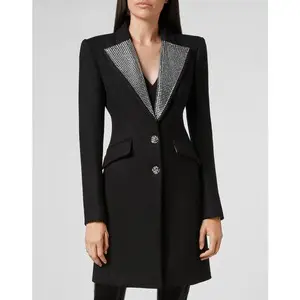 Philipp Plein Coat Long Crystal