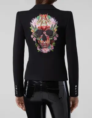 Philipp Plein Blazer Skull And Roses