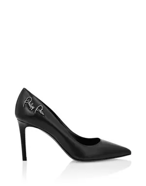 Philipp Plein Decollete Mid Heels Signature - Black
