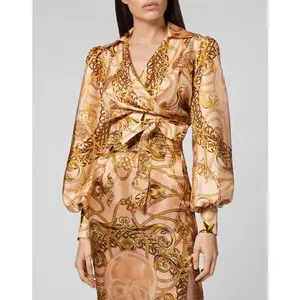 Philipp Plein Blusa New Baroque - Beige