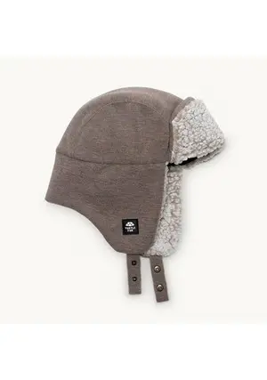 Turtle Fur Luxe Wabasha Trapper With High Pile Fleece - Bark