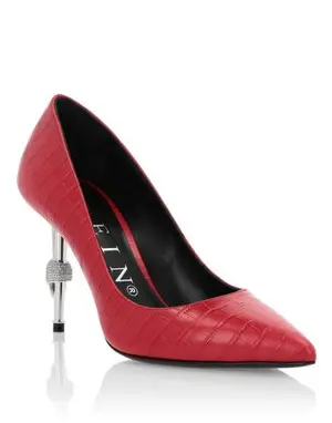 Philipp Plein Decollete Mid Heels Original - Red