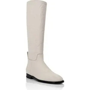 Philipp Plein Leather Boots Lo-heels Mid Monogram - Beige