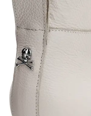 Philipp Plein Leather Boots Lo-heels Mid Monogram