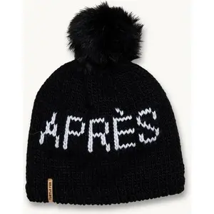 Turtle Fur Apres Pom Beanie Black