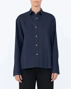 CALLAS MILANO Billie Scarf Back Shirt - Navy/combo