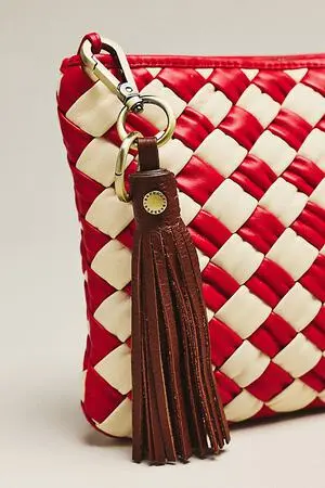 Barbour Tassle Leather Bag Charm - Brown