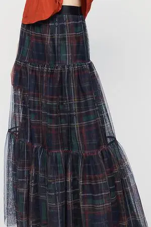 Anthropologie Loverlygrey X Blythe Tulle Maxi Skirt