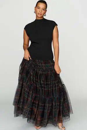 Anthropologie Loverlygrey X Blythe Tulle Maxi Skirt