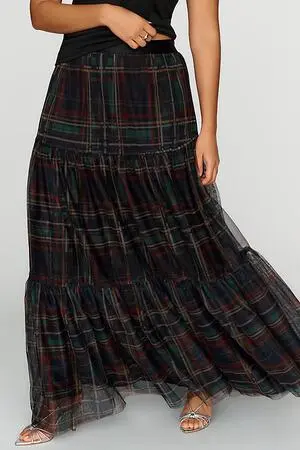 Anthropologie Loverlygrey X Blythe Tulle Maxi Skirt