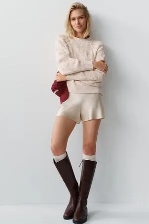 Anthropologie Cotton Blend Chevron Sweater