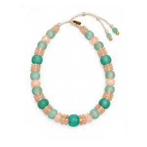 LALINDE Marine Sea Glass Necklace - Pink