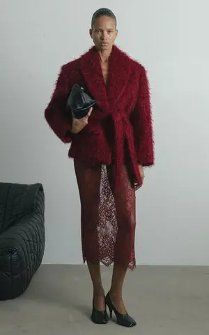 Arakii Exclusive Belted Mohair Jacket