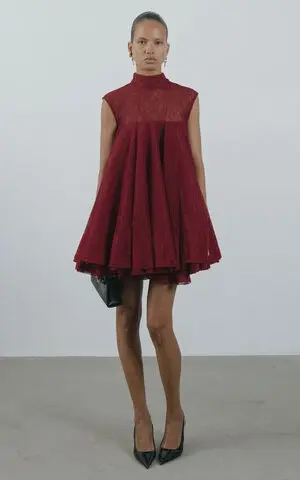 Arakii Exclusive Flared Lace Mini Dress