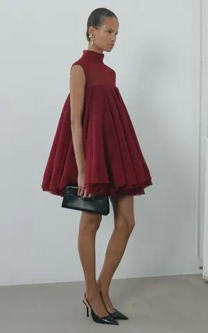 Arakii Exclusive Flared Lace Mini Dress